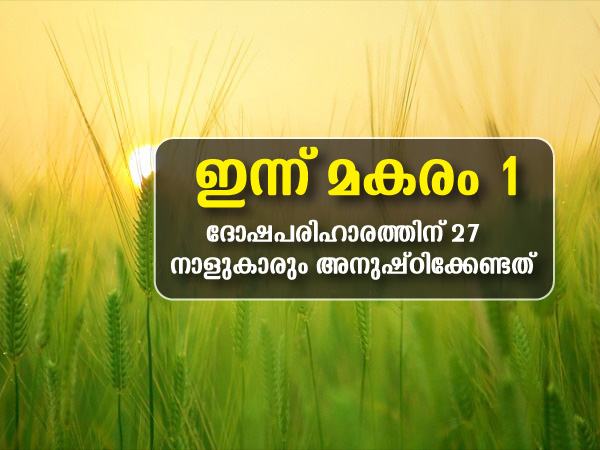 അശ്വതി മുതല്‍ രേവതി വരെ: എല്ലാ നാളുകാരും മകരമാസ ദോഷപരിഹാരത്തിന് ...